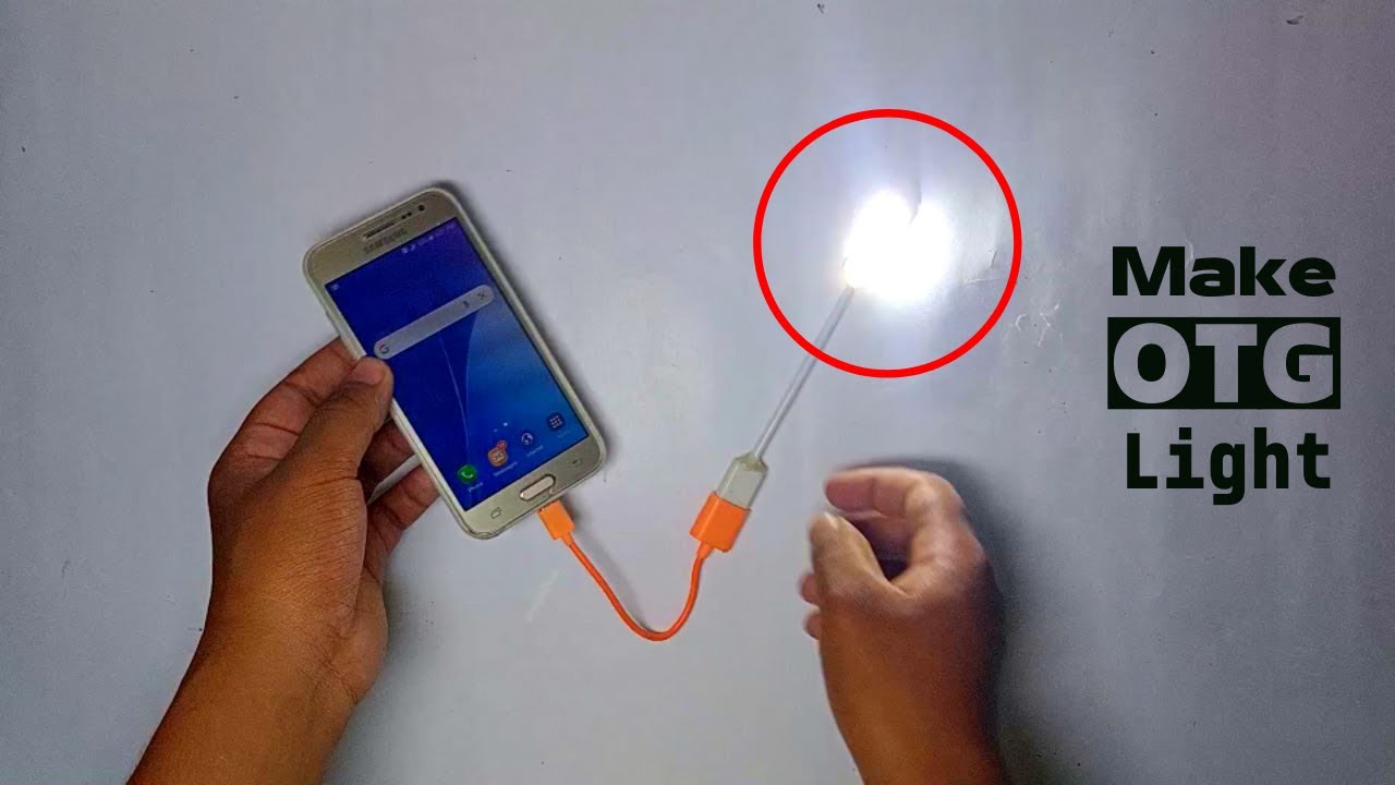 How to make a powerful USB LED light / OTG light at home - YouTube