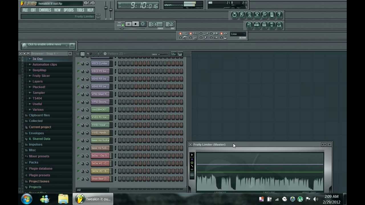 fl studio 10 dance electro 3xosc - YouTube