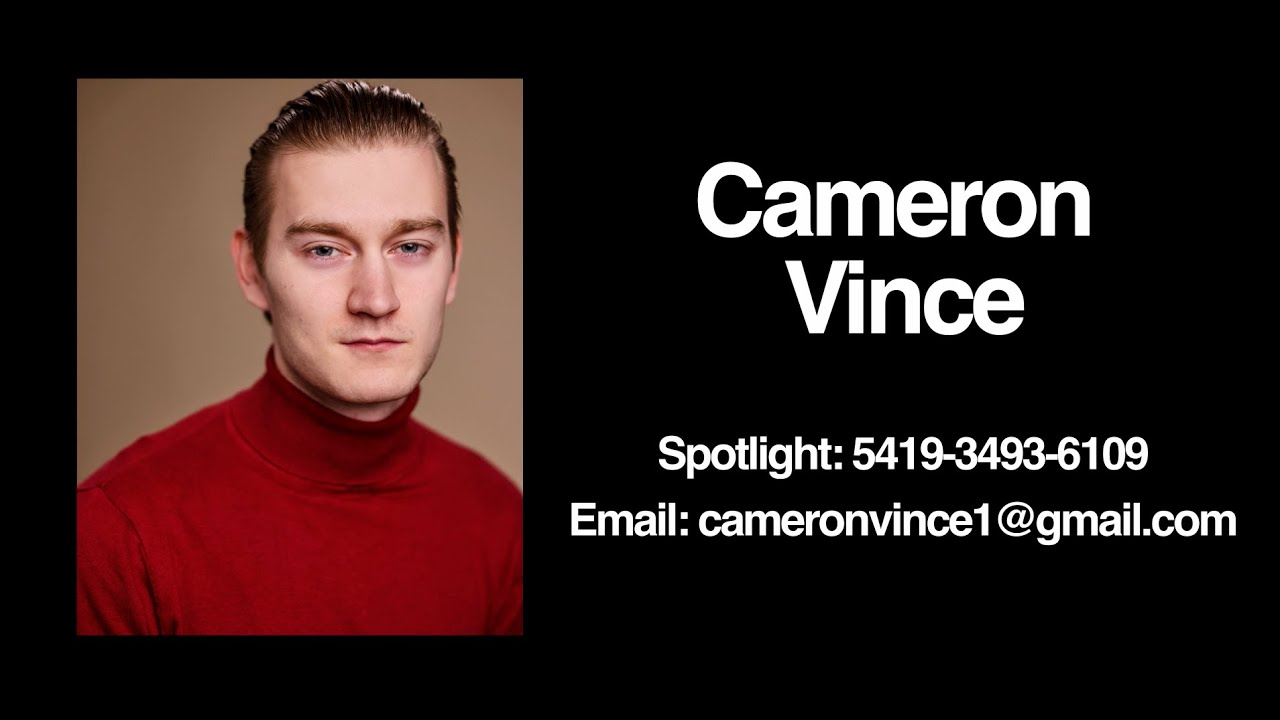 Cameron Vince Film Reel - YouTube
