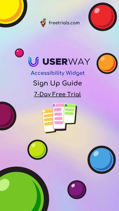 UserWay AI Accessibility Widget 7-Day Free Trial Guide: Freetrials.com - YouTube
