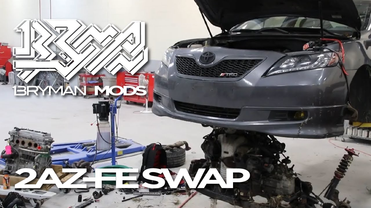 13ryman MODS: 2007 Camry SE 2AZ-FE engine swap timelapse - YouTube