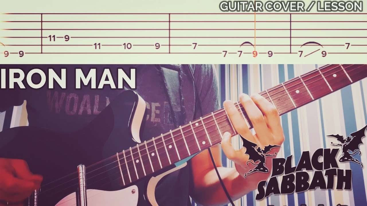IRON MAN - Black Sabbath (Guitar Cover & Lesson w/Tabs) - YouTube