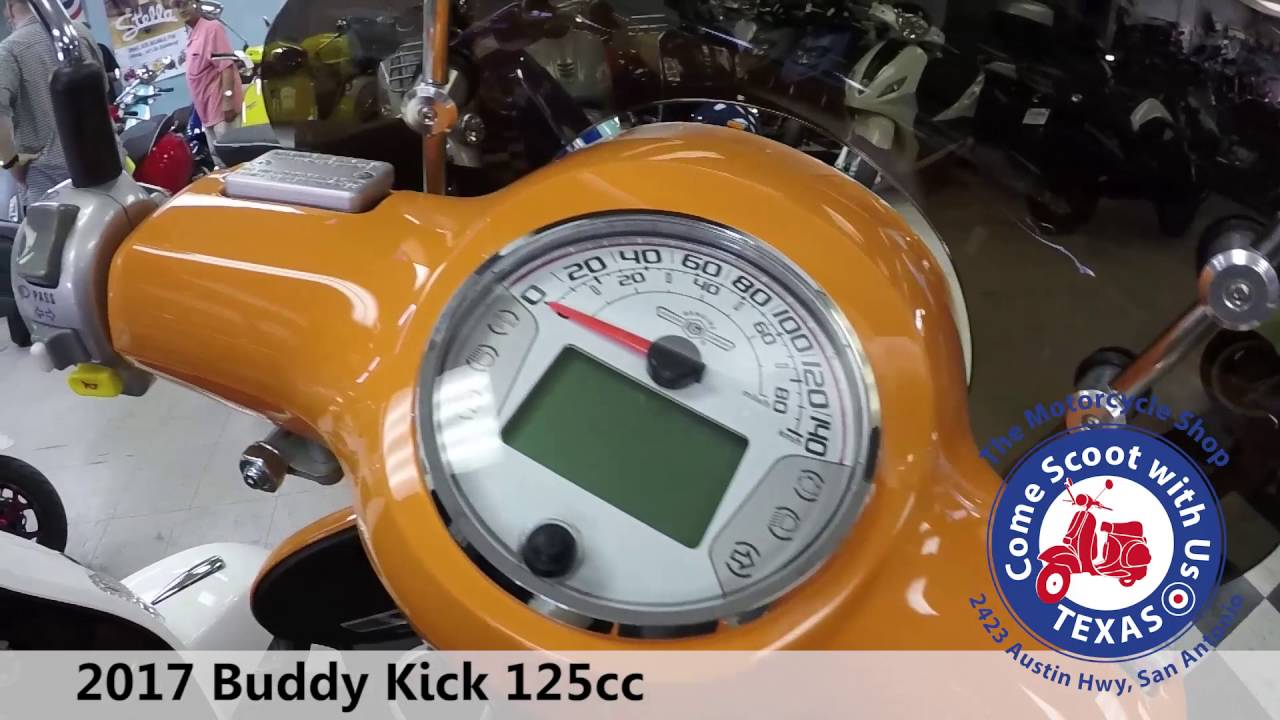 2017 Buddy Kick 125cc motor scooter - YouTube