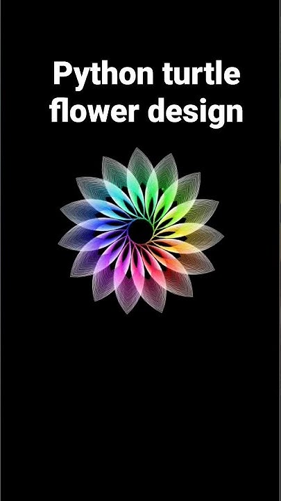 Python turtle flower design #shortvideo #ytshortsvideo #turtle #coding #programming - YouTube