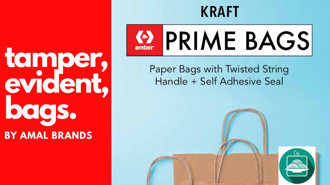Amal Brands Launches Prime Bags - Tamper-Evident Kraft Handled Bags ...
