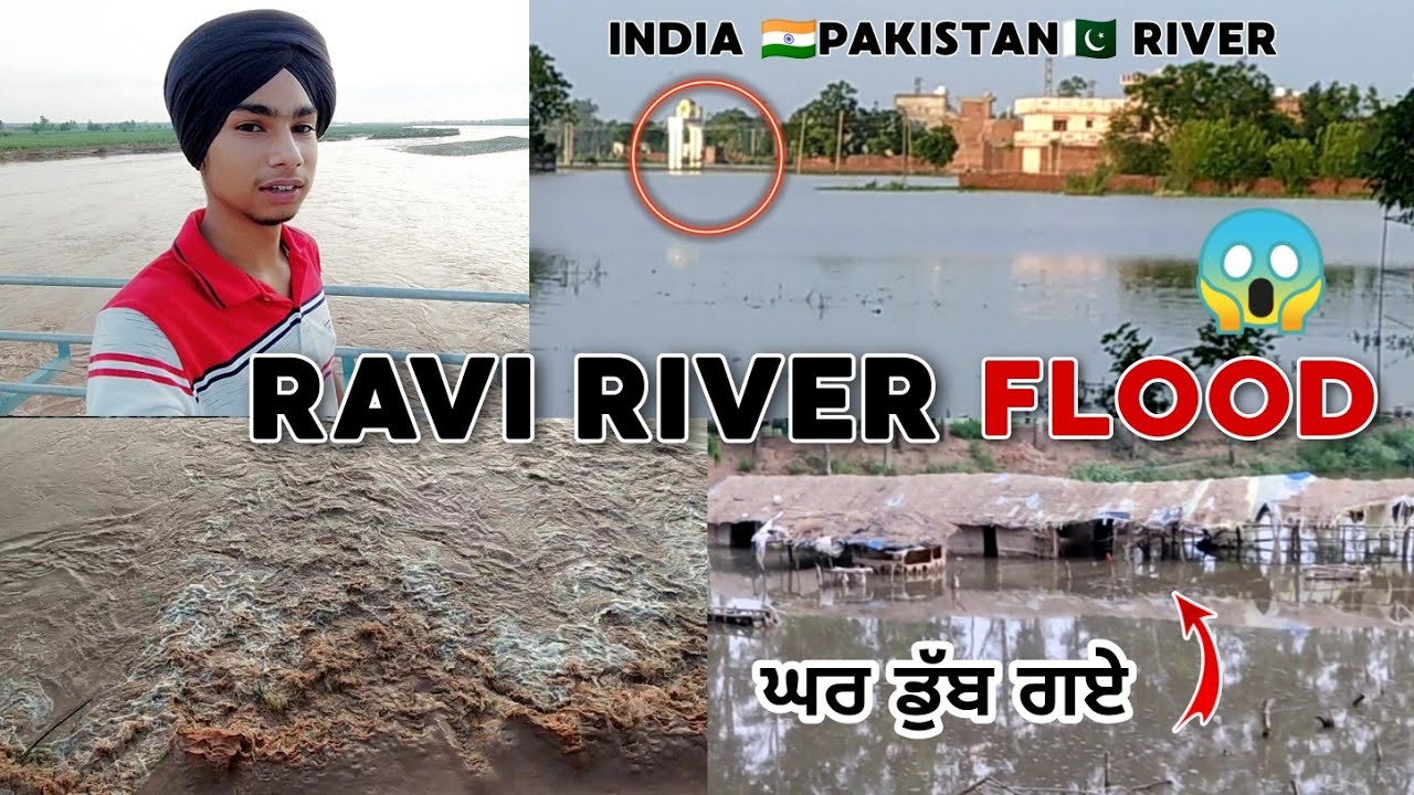 Ravi River Flood || India 🇮🇳 Pakistan 🇵🇰 River || Ravi Dariya - YouTube