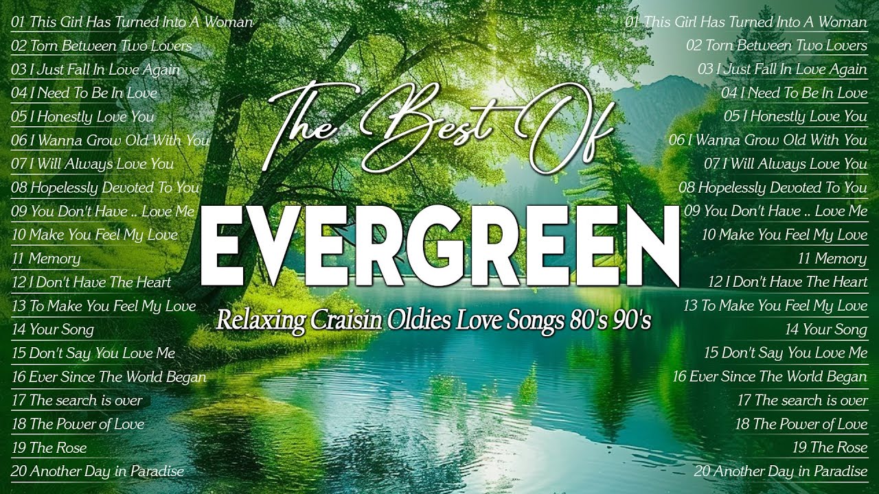 Compilation of Old Love Songs 🌻 Relaxing Beautiful Cruisin Evergreen ...