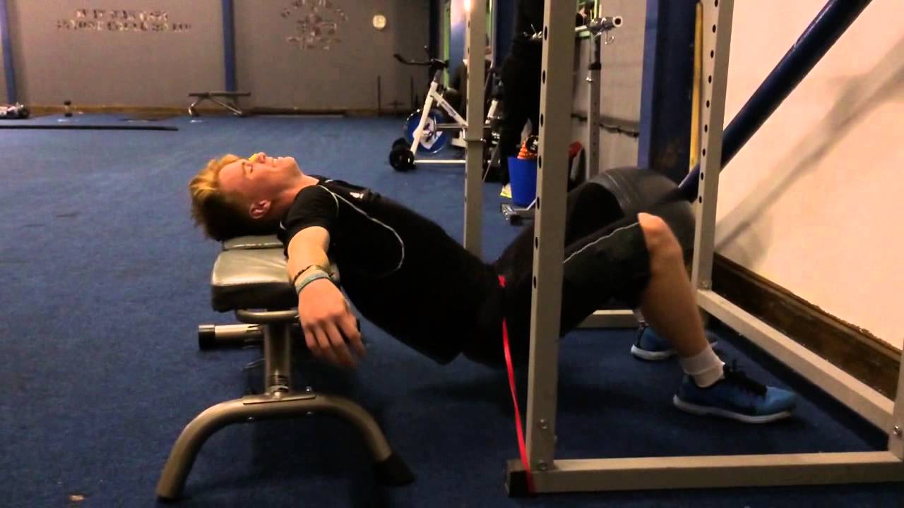 Banded Hip Thrust - Liam Hopkins Strength and Conditioning - YouTube