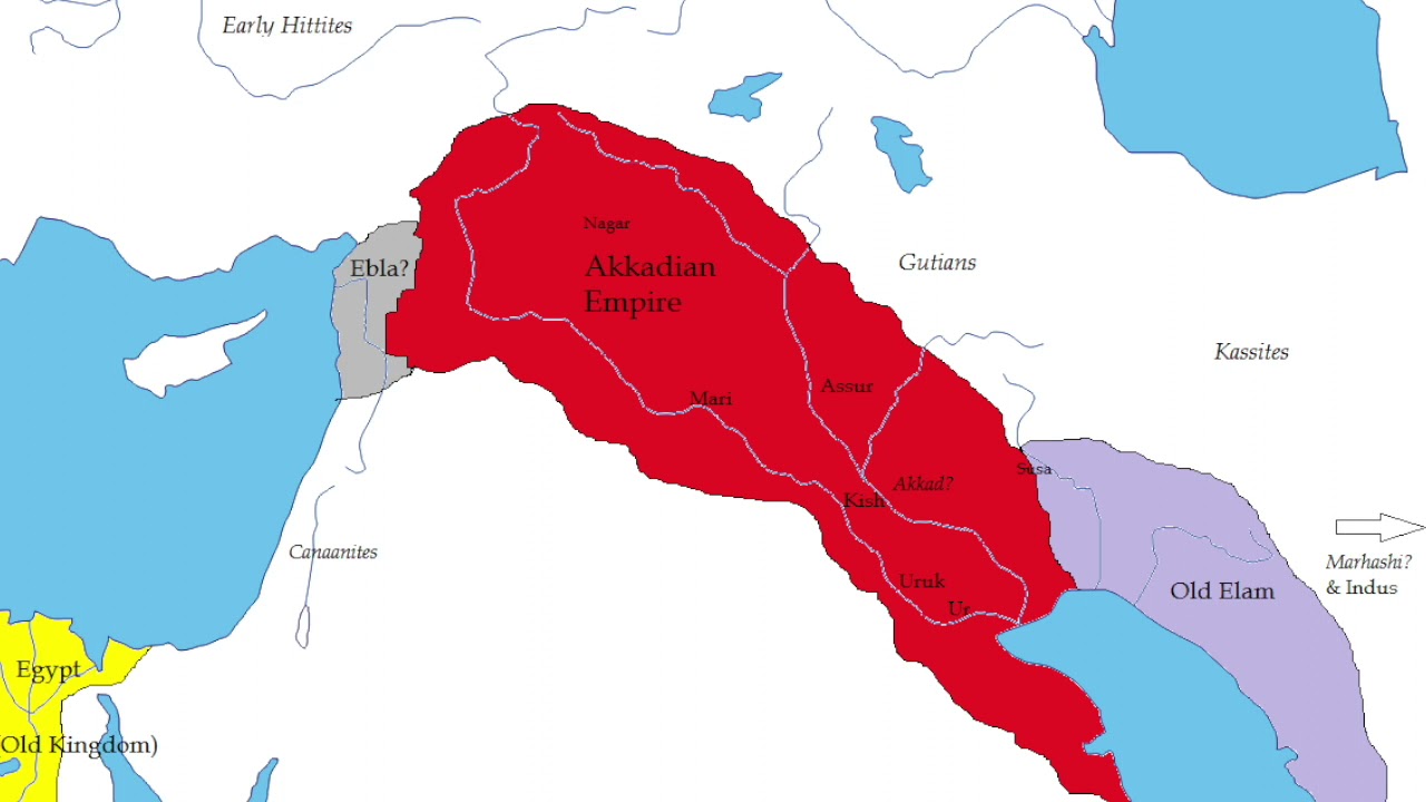 Akkad On World Map