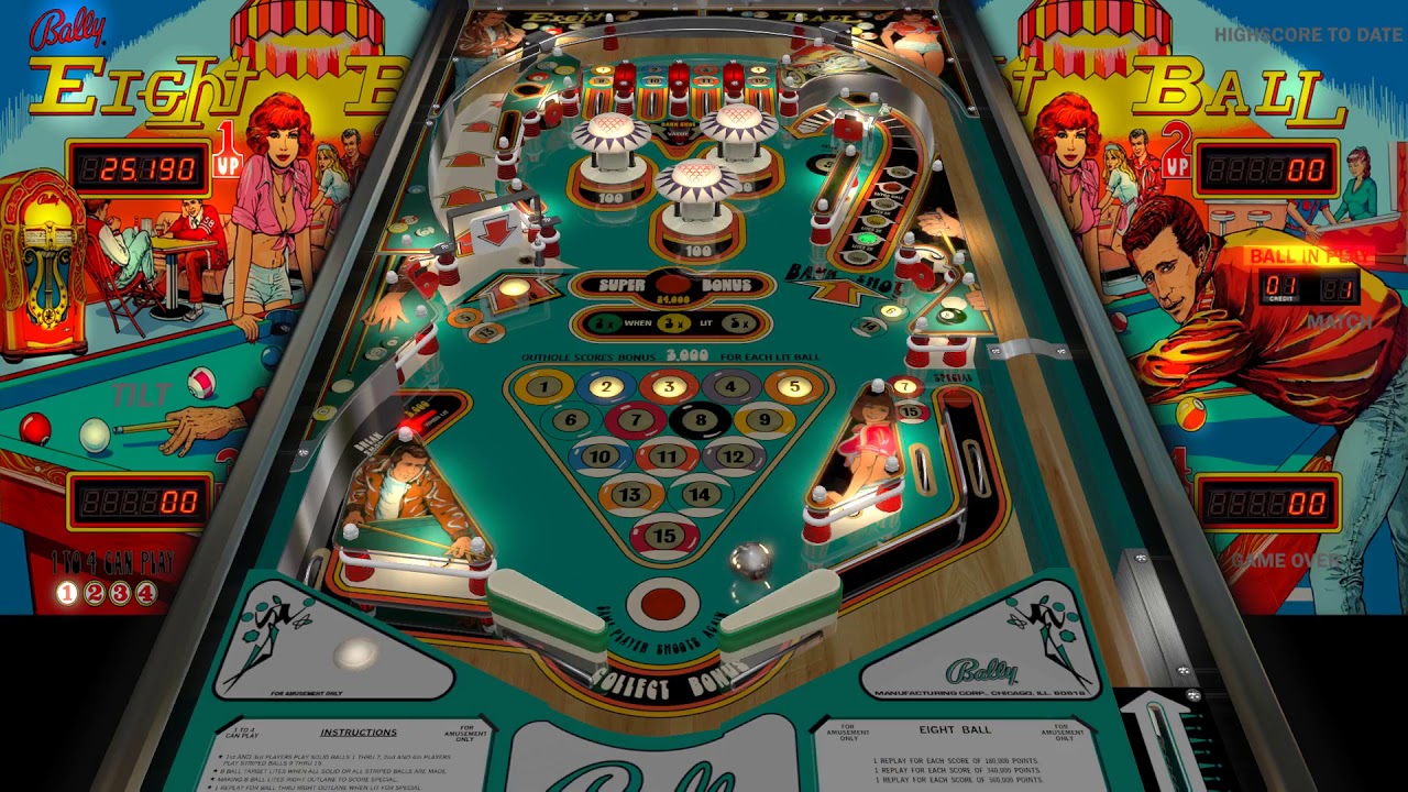 Eight Ball Pinball VPX - YouTube