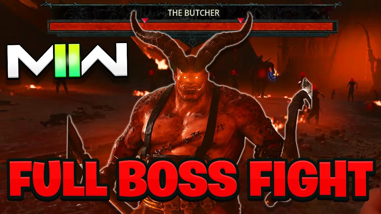 How To Kill "The Butcher" The Haunting Event MW2 Full Boss Fight - YouTube
