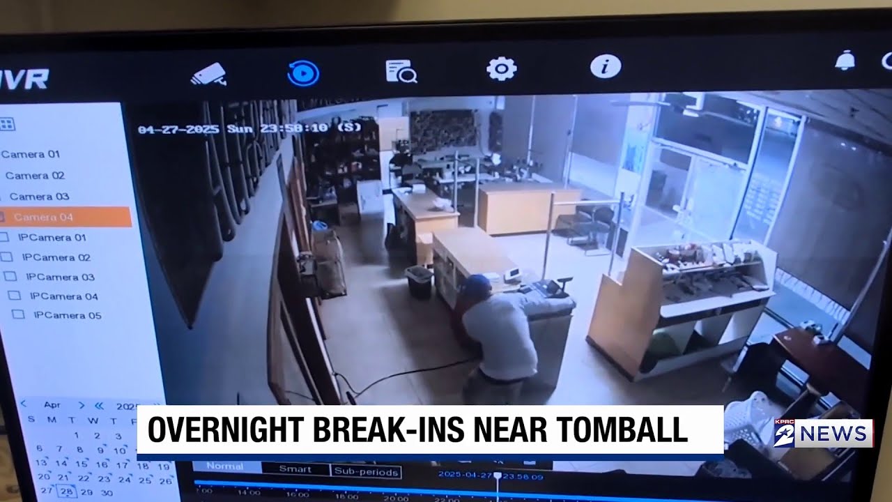 Caught on Camera: Overnight break-ins along Tomball Parkway - YouTube
