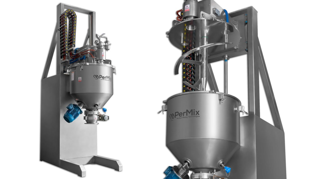 PerMix PAMD 500 EC Vertical Paddle mixer-dryer with lifting system for ...