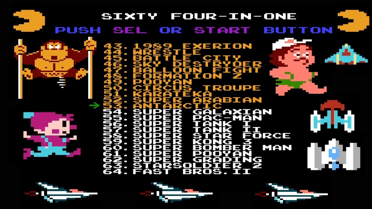 NES 64 in 1 Collection Part 3 : Hidden Retro Gems - YouTube
