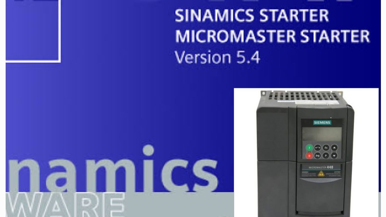SIEMENS MICROMASTER DRIVE UPLOAD & DOWNLOAD USING STARTER - YouTube