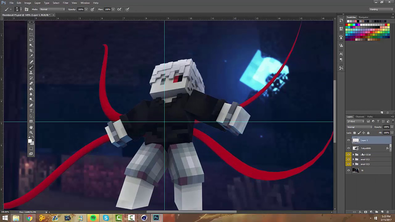 Minecraft Tokyo Ghoul (V2) | Speedart - YouTube