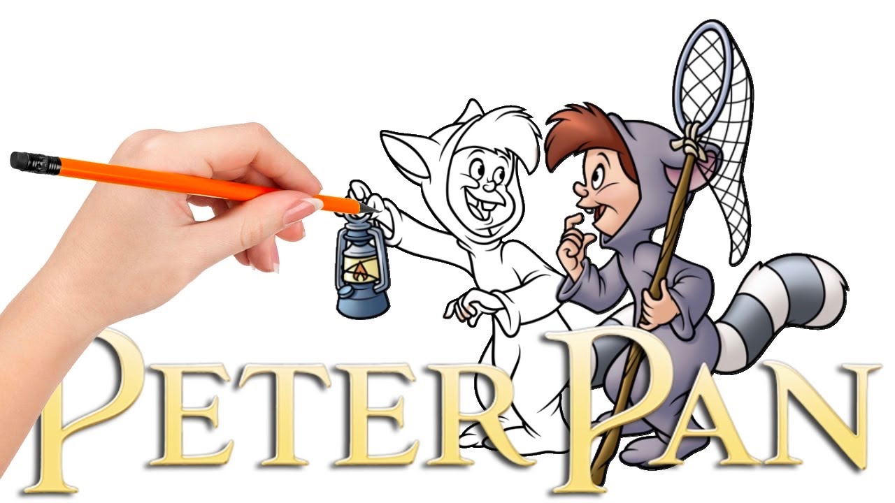 How to draw the Twins Sam and Eric of the Lost Boys - Peter Pan - YouTube