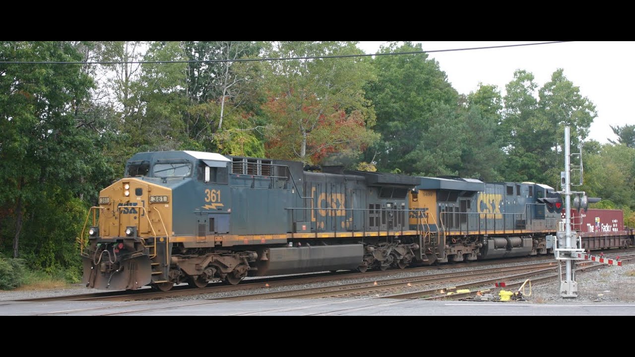 CSX Intermodal Train with AC4400CW 361 in the lead - Schenectady NY ...