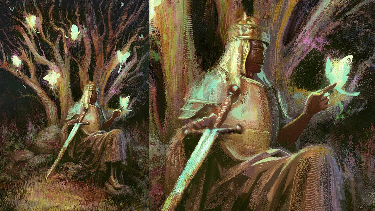 A Knight's Rest Painting Timelapse - YouTube