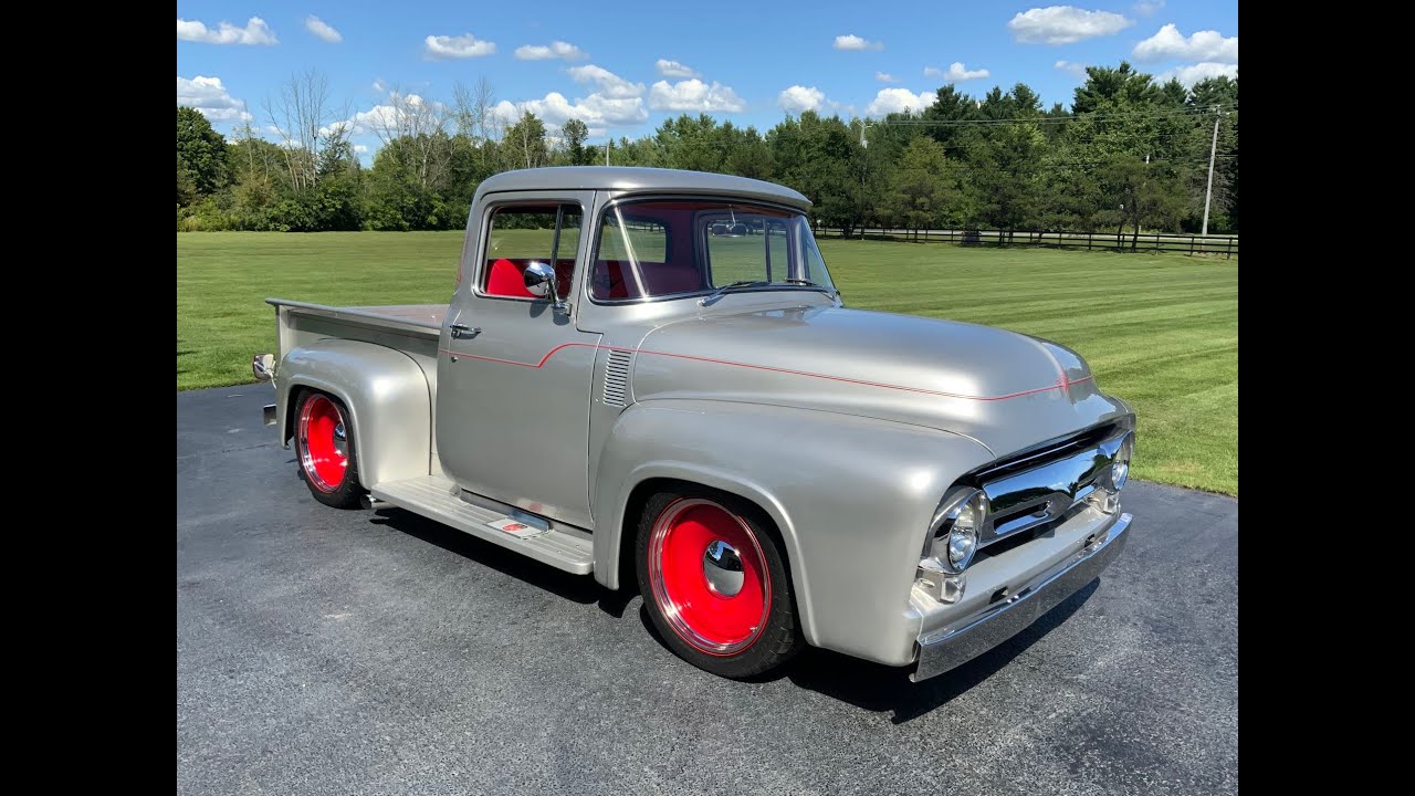 1956 Ford F100 Pickup - Hotrod Custom - YouTube