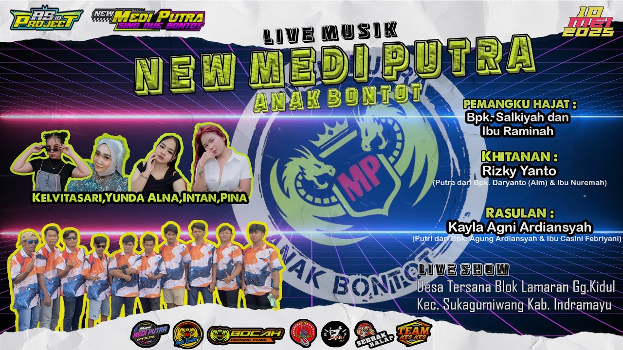 🔴LIVE MALAM | NEW MEDI PUTRA || DESA TERSANA KEC.SUKAGUMIWANG | SABTU ...
