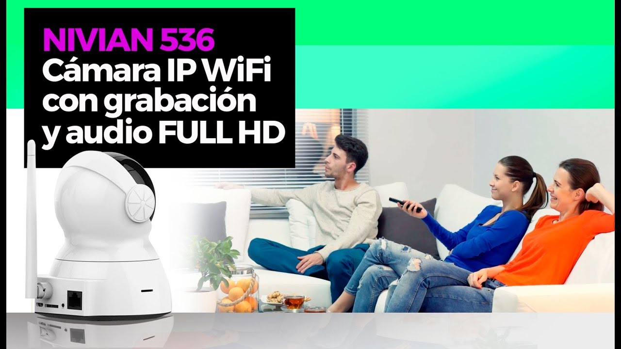 NIVIAN 536 - Cámara IP WiFi con grabación y audio FULL HD 1080p - YouTube