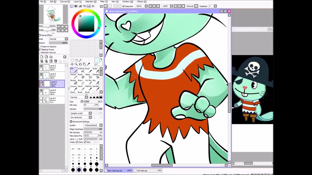 [speedpaint 15] fanart:russell (HTF) - YouTube