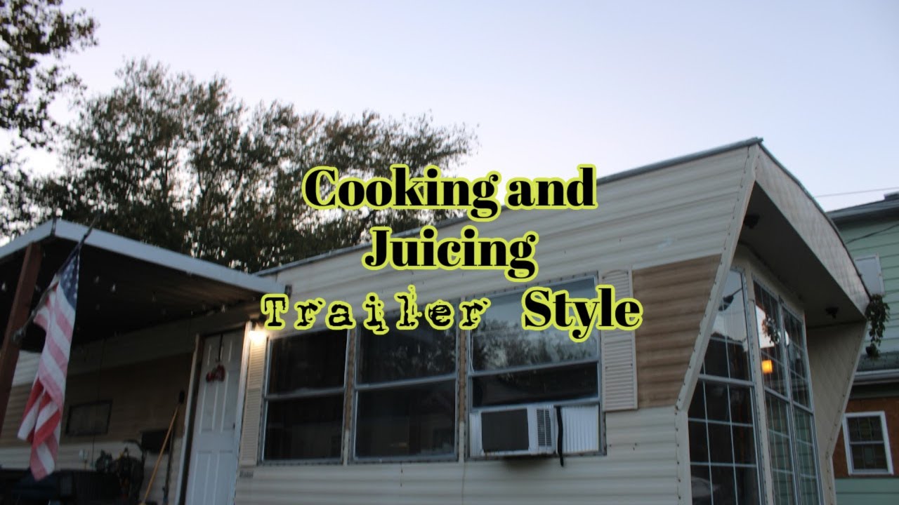 Cooking and AMZCHEF Juicing Trailer Style - YouTube