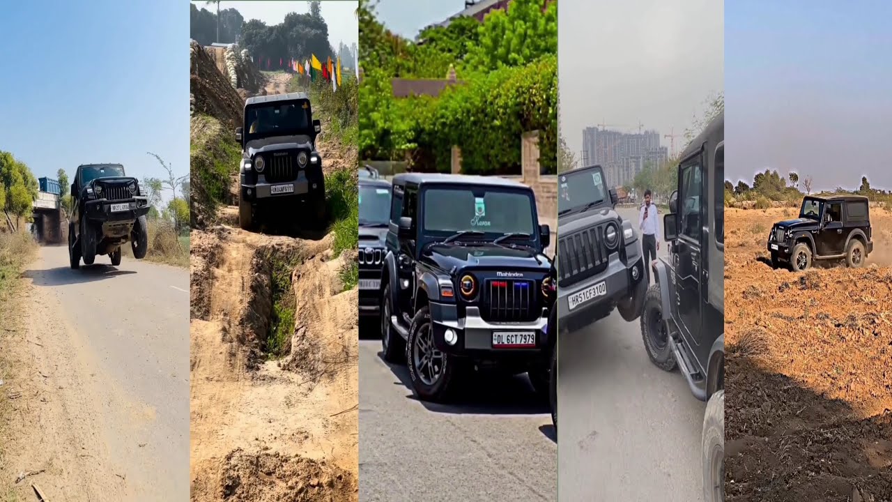 MOST POPULAR THAR OFF ROAD REELS 🔥👑🤩 THAR LOVERS 🤩#reels #thar #viral ...