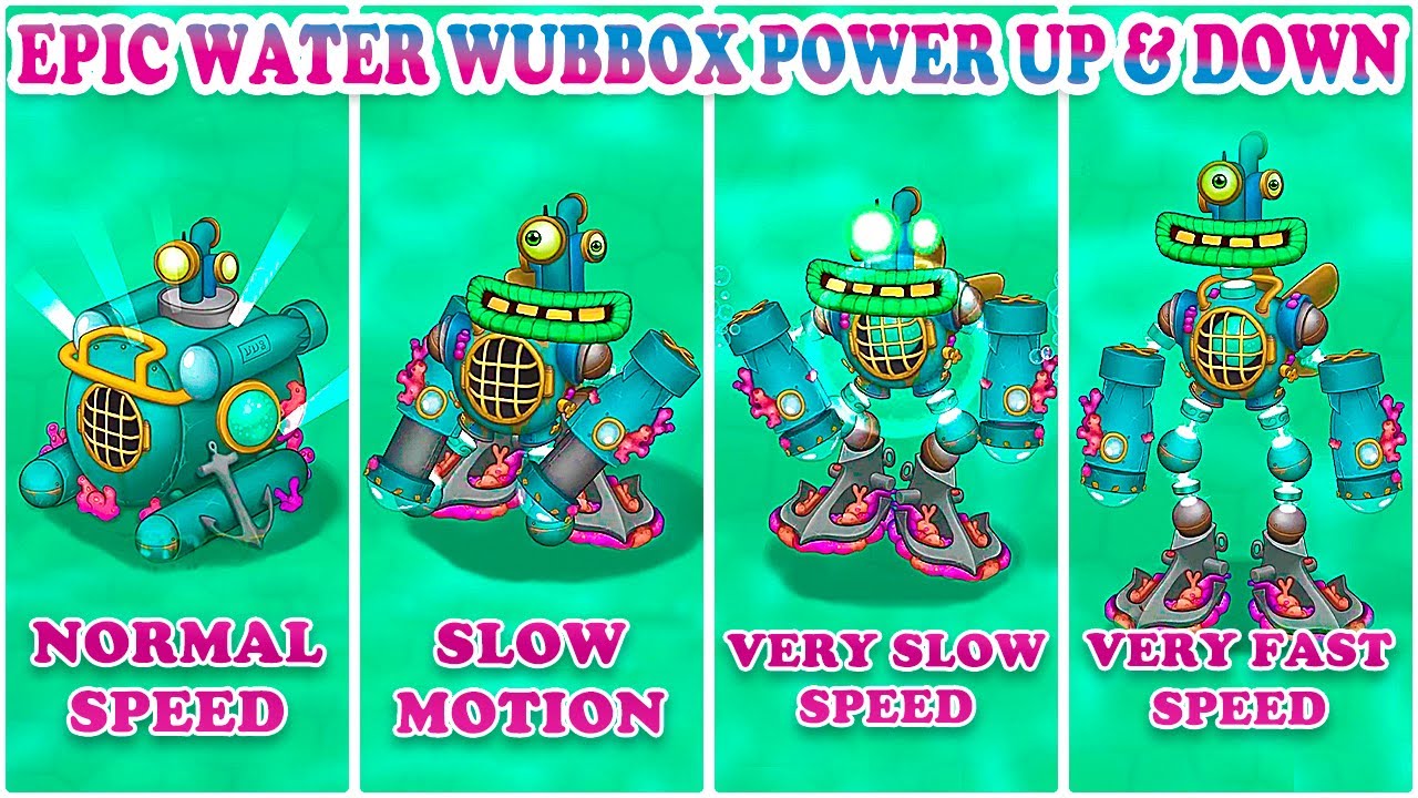 Epic Water Wubbox - Power UP & DOWN in Slow Motion and Very Fast Speed ...