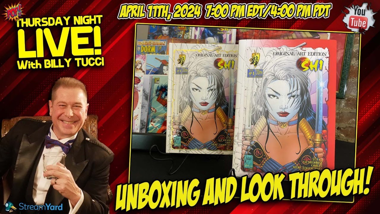 Thursday Night LIVE with Billy Tucci: SHI #1 ORIGINAL ART EDITION ...