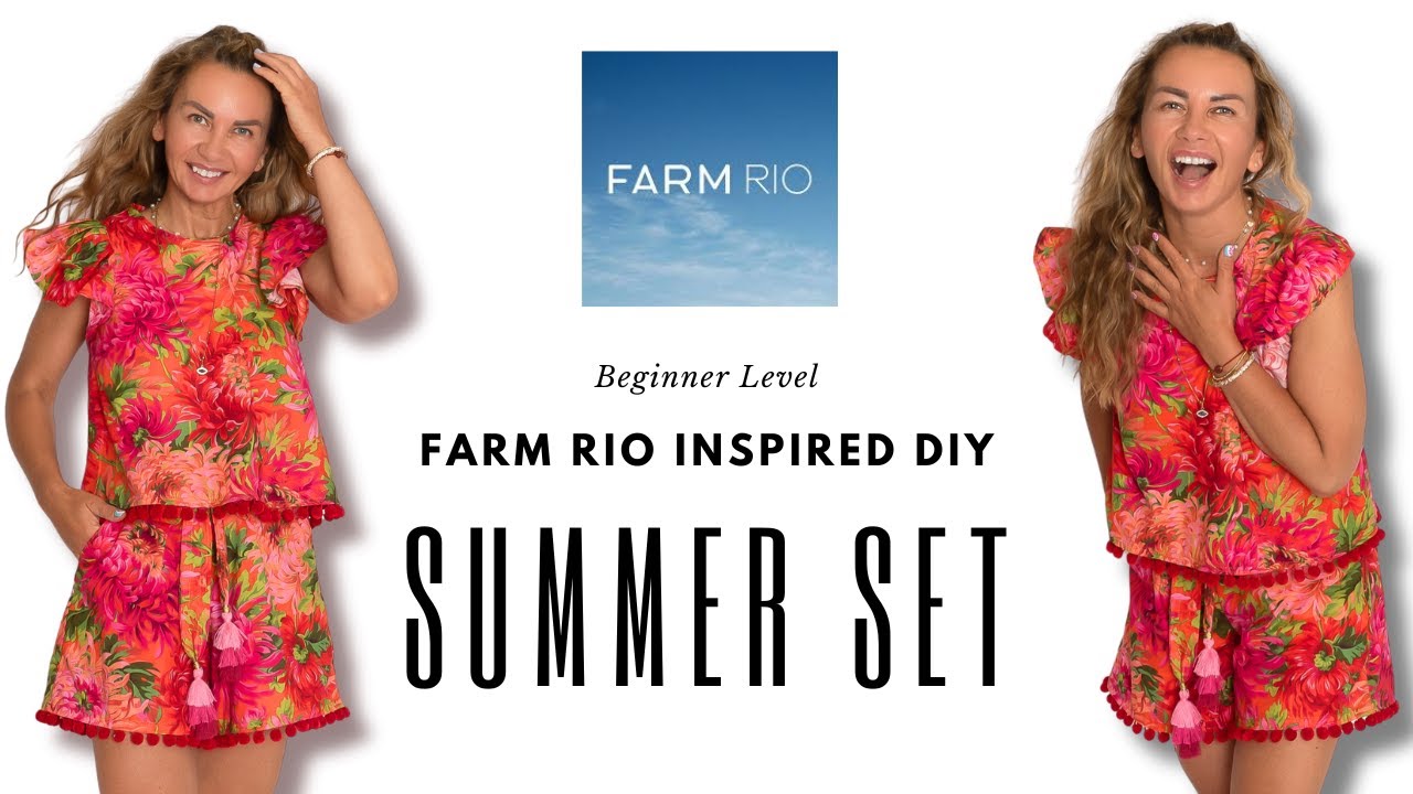 FARM RIO INSPIRED MATCHING SUMMER SET I BEGINNER LEVEL SEWING I CO-ORDS ...