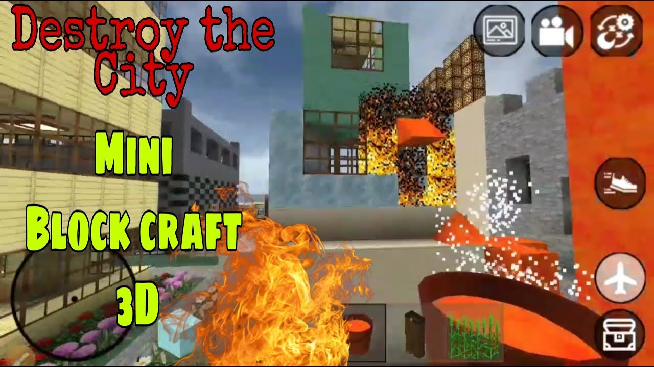 Destroy the City in Mini Block craft 3D | Best android Block games ...