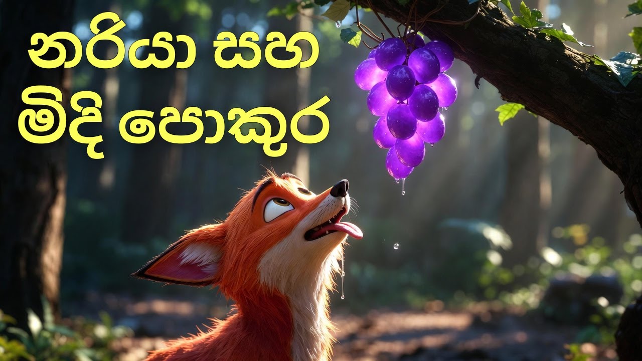Nariya saha Midi Pokura | නරියා සහ මිදි පොකුර | Sinhala Lama Katha ...