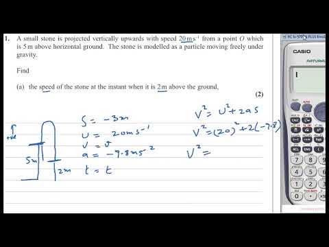 WME01/01 M1 Edexcel IAL January 2021 Question 1/Past paper/ Mechanics - YouTube