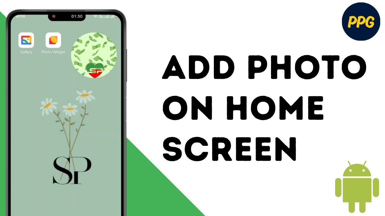 How to Add Photo in Home Screen Android ? - YouTube