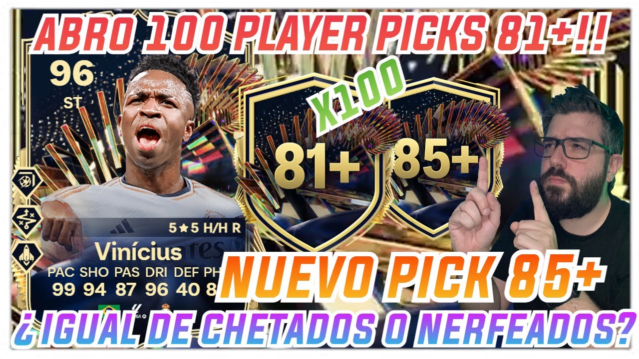 😮 IGUAL DE CHETADOS O NERFEADOS? ABRO 100 PLAYER PICK 81+ ! NUEVO ...