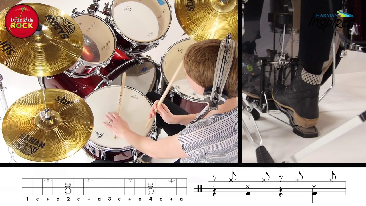 Drums Practice Play-Along: 60BPM Reggae One Drop Beat Simplified - YouTube