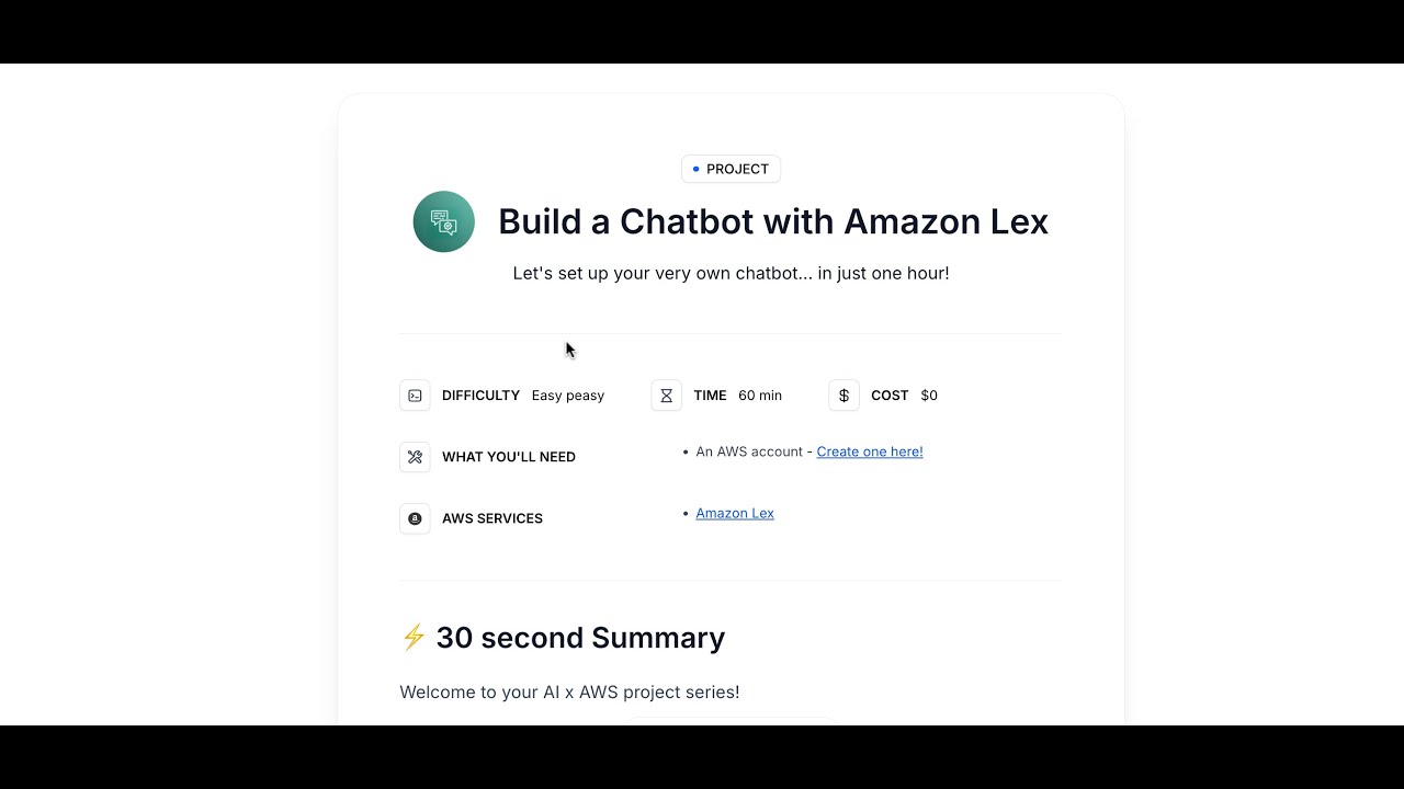 Kickstarting Your Chatbot Journey with Amazon Lex – Part 1 - YouTube