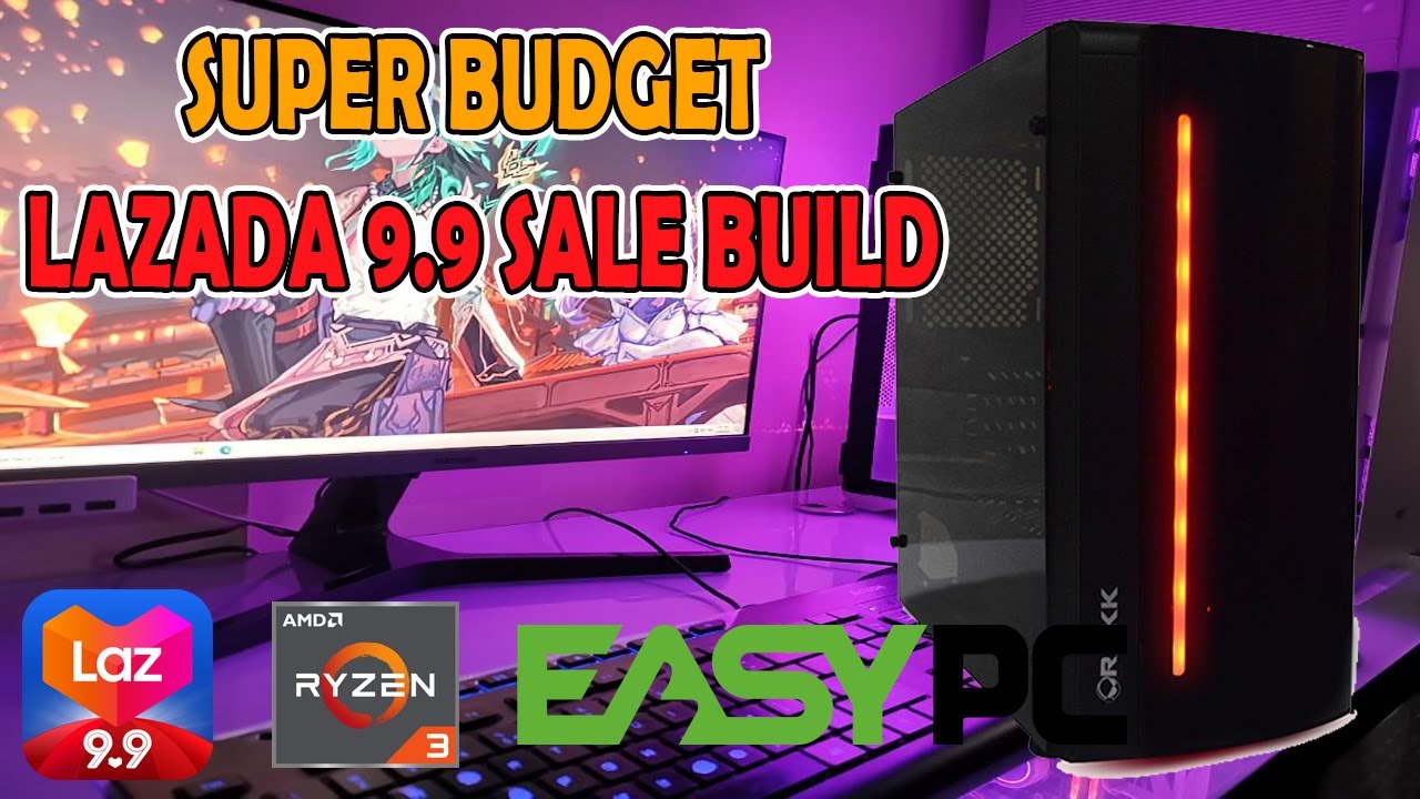 SUPER BUDGET PC FROM LAZADA 9-9 SALE!!! RYZEN 3 3200G - YouTube