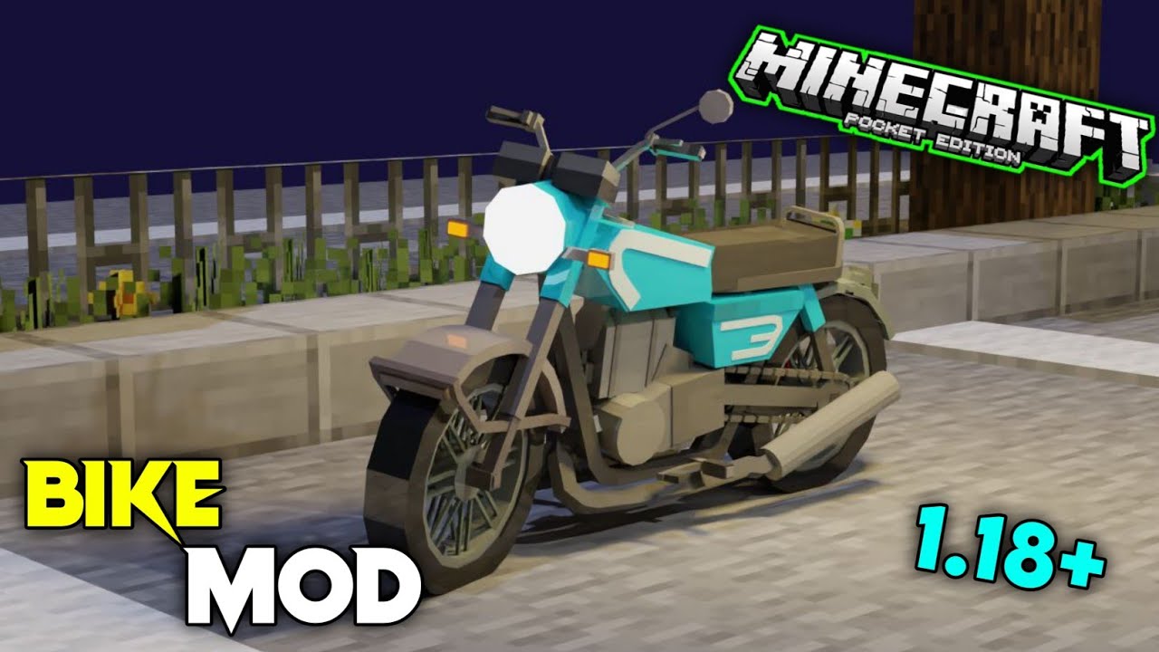 Bike Addon for Mcpe mod | Bike Mod for Minecraft bedrock edition - YouTube