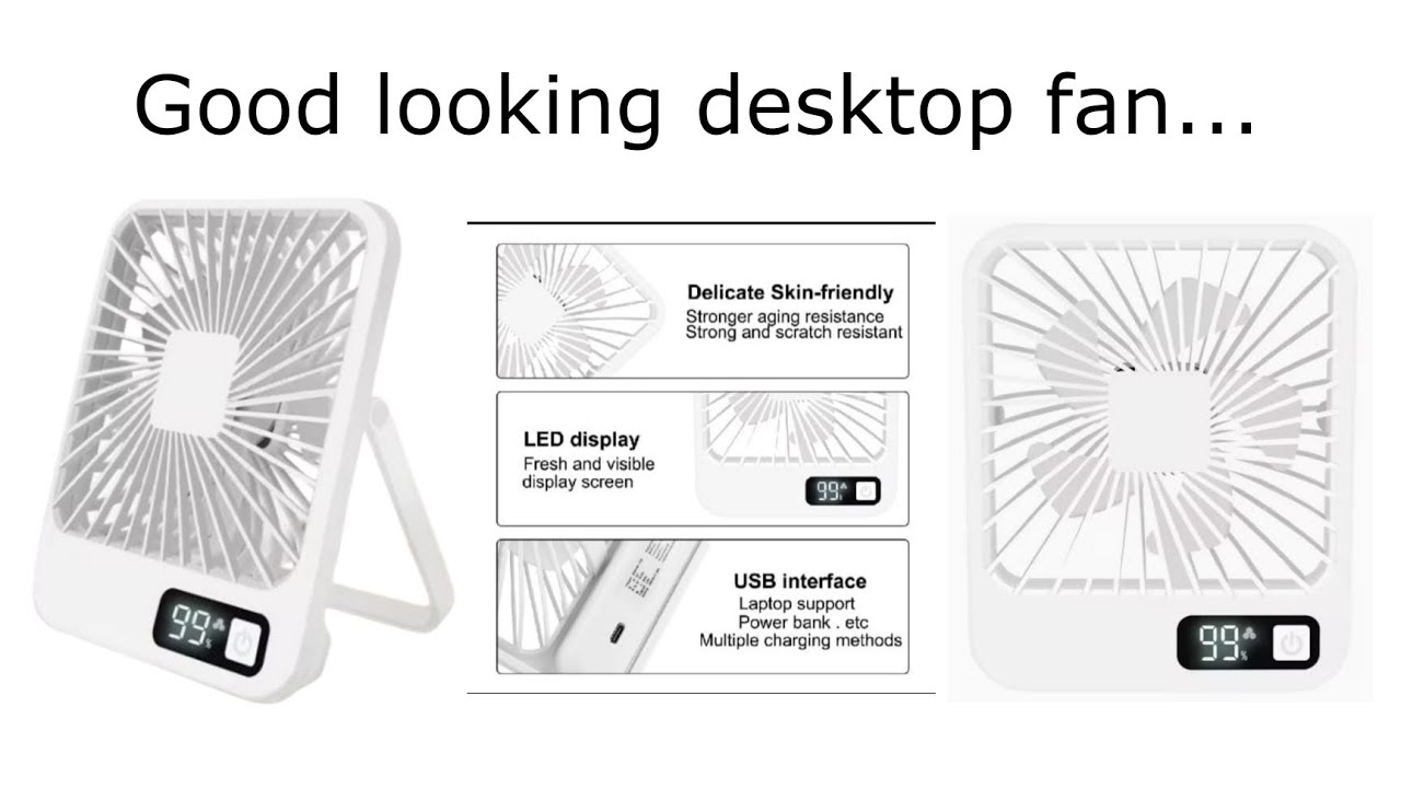 Unboxing Q3 Desktop Portable Small Fan - YouTube