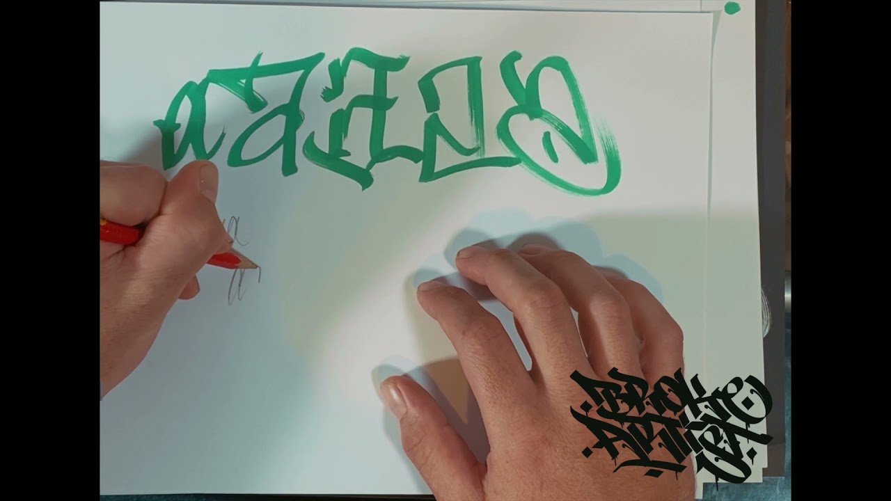 Lowercase A In Graffiti Letters