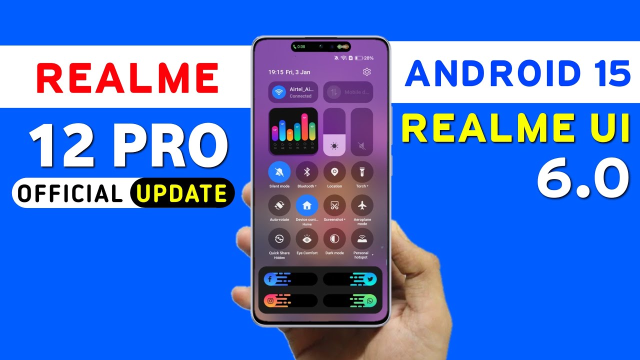 Realme 12 Pro Official Realme Ui 6.0 Android 15 Update | 21+ New ...