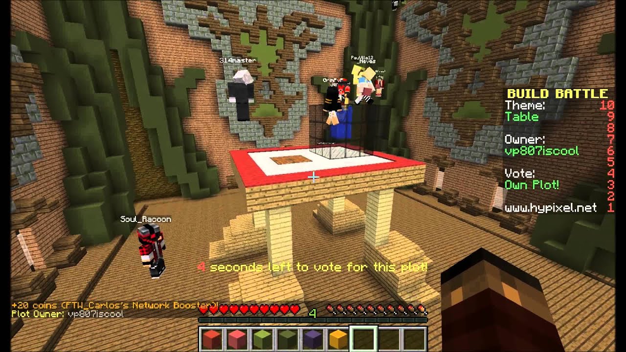 Minecraft Build Battles: Tables and Tornadoes - YouTube