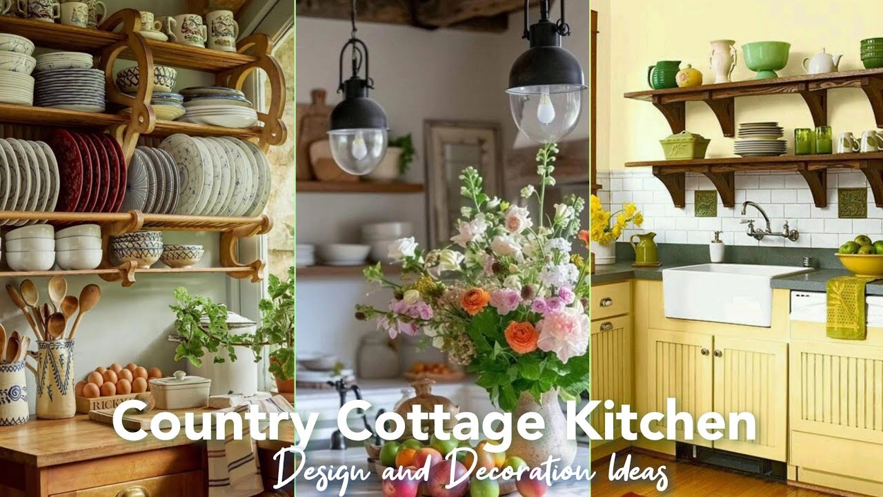 Country Cottage Kitchen Design ldeas | farmhouse kitchen decorating # ...