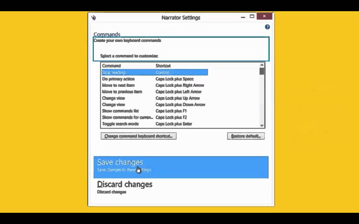 Narrator in Windows 8 - YouTube