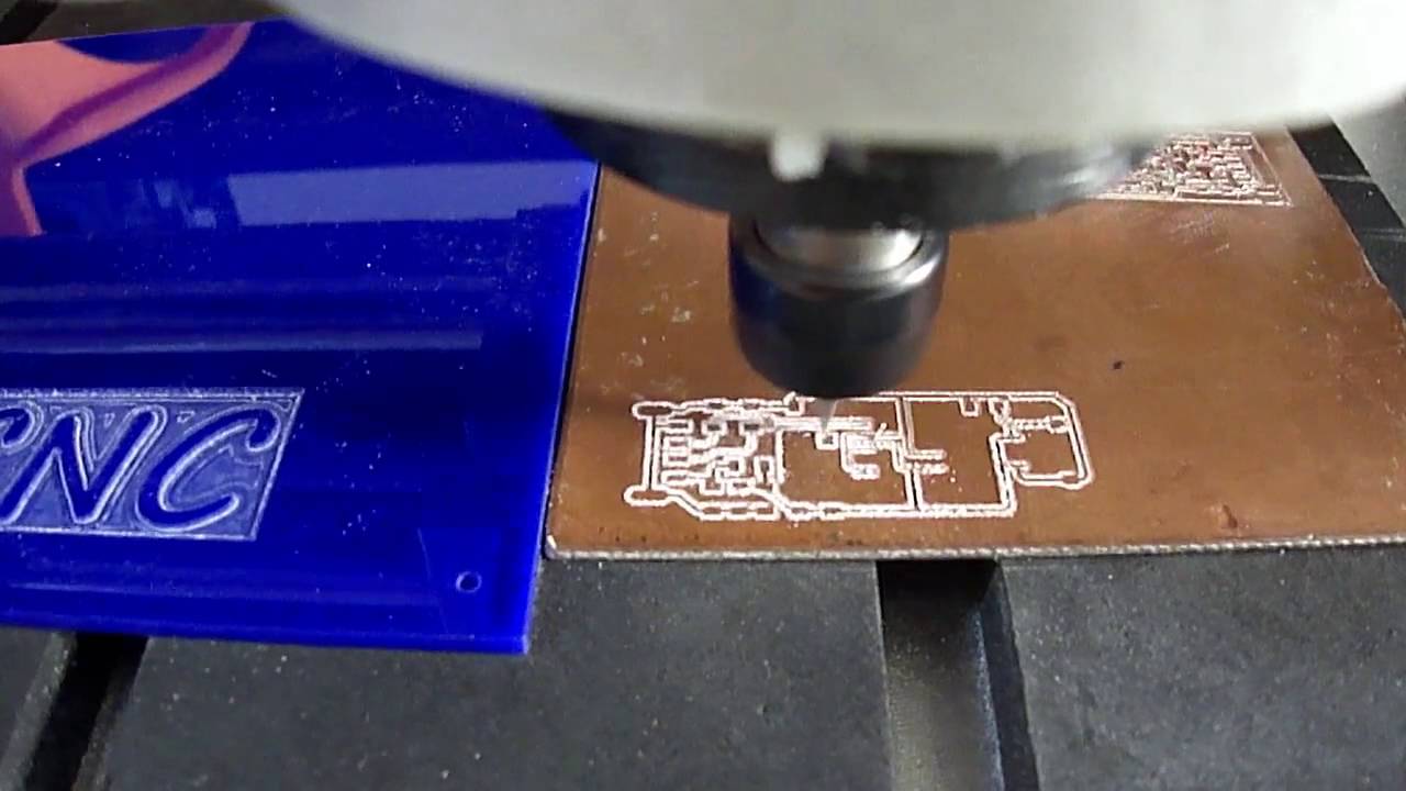 Membuat PCB dengan mesin cnc router - YouTube