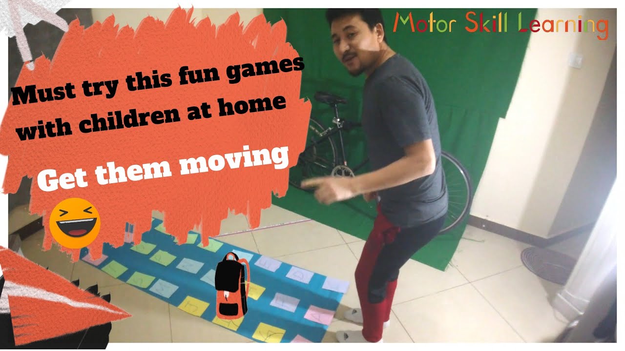 Alphabet jump FUN PE games at home . - YouTube