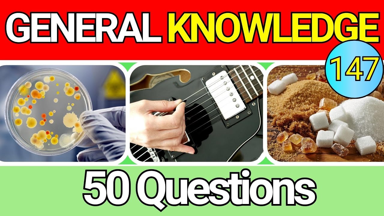 Educational General Knowledge Quiz Trivia 147 📚💡| Can You Answer All 50 ...